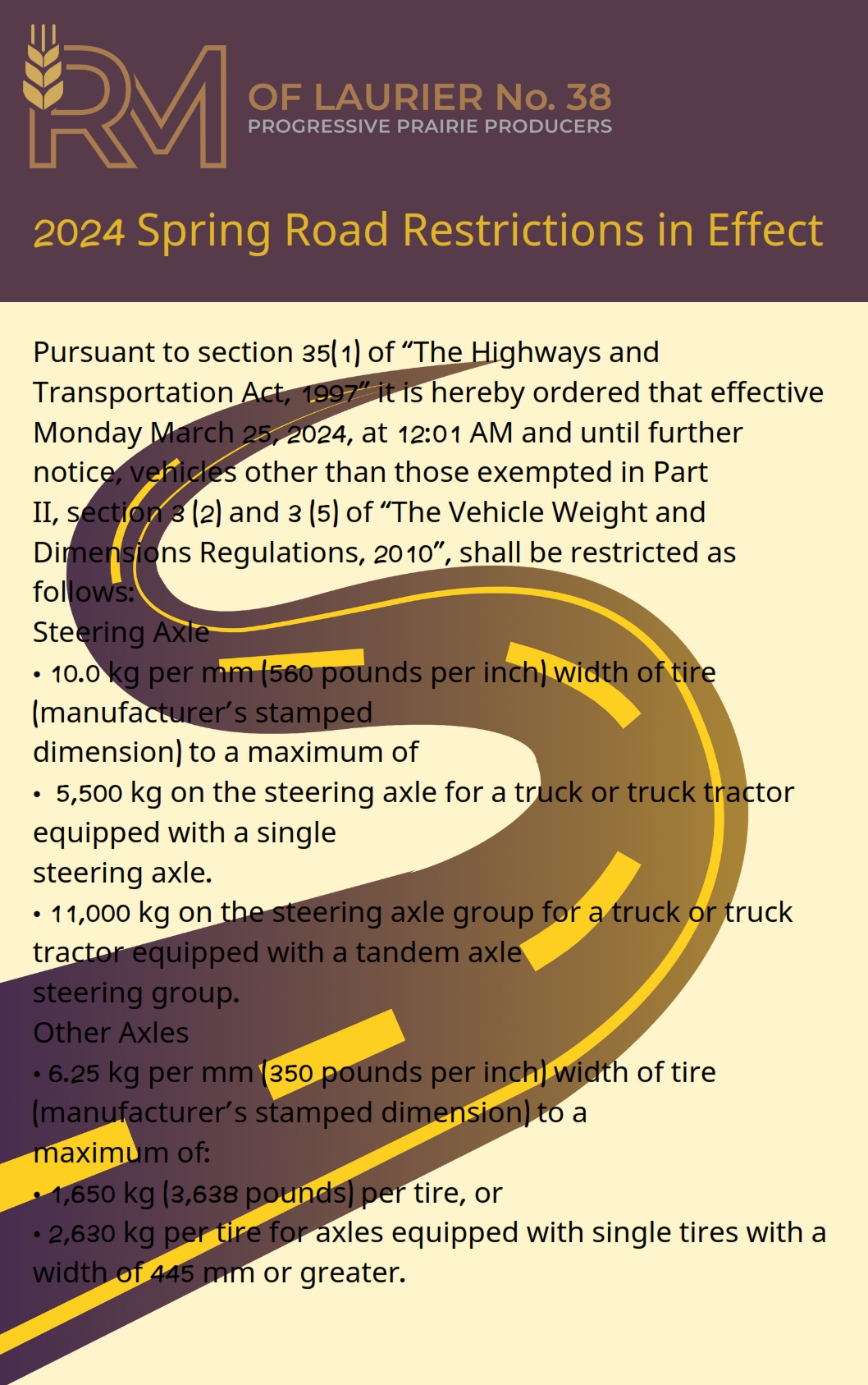 Road Bans